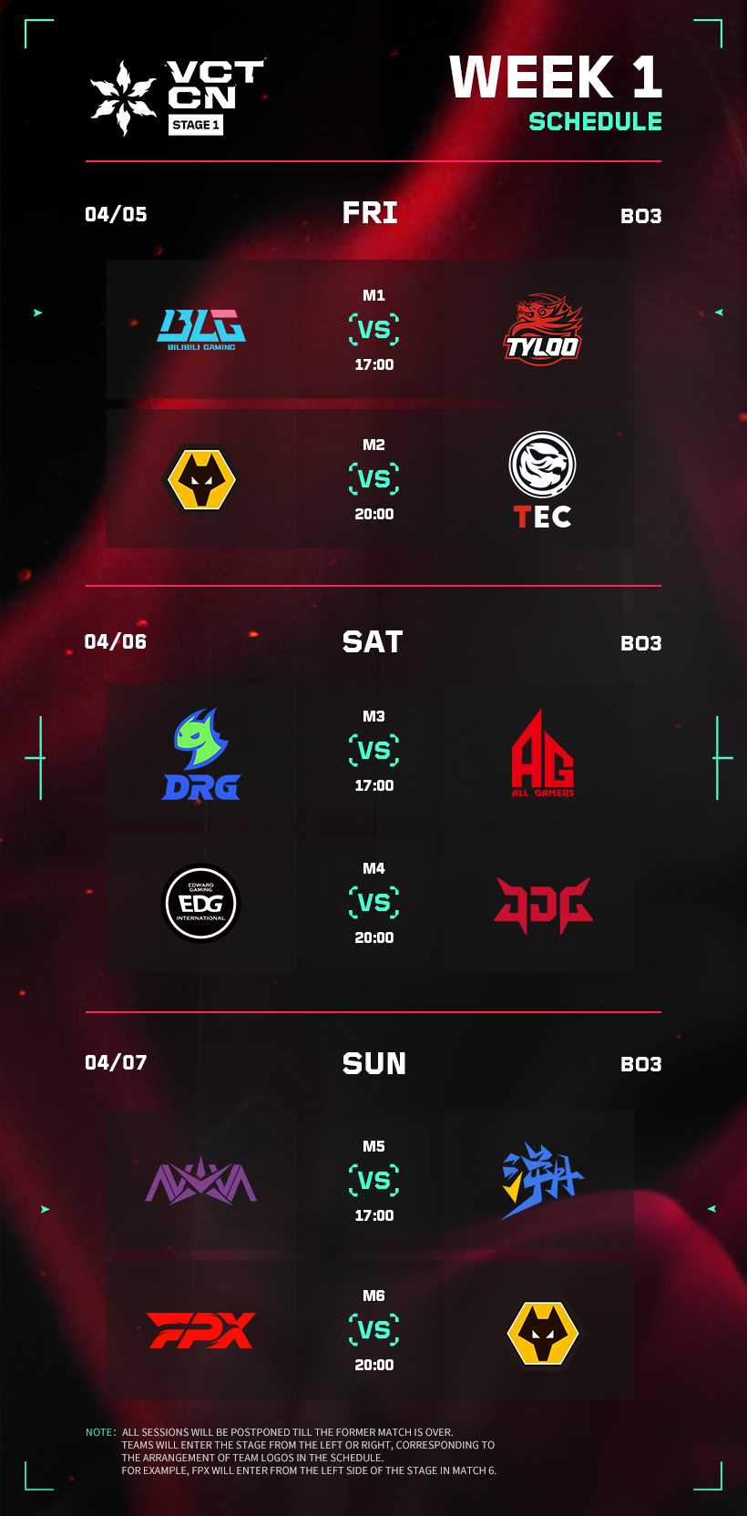 【VALORANT】「VCT CHINA 2024 Regular Season Stage1」の試合組み合わせが発表【ヴァロラント】 - ゲームウィズ