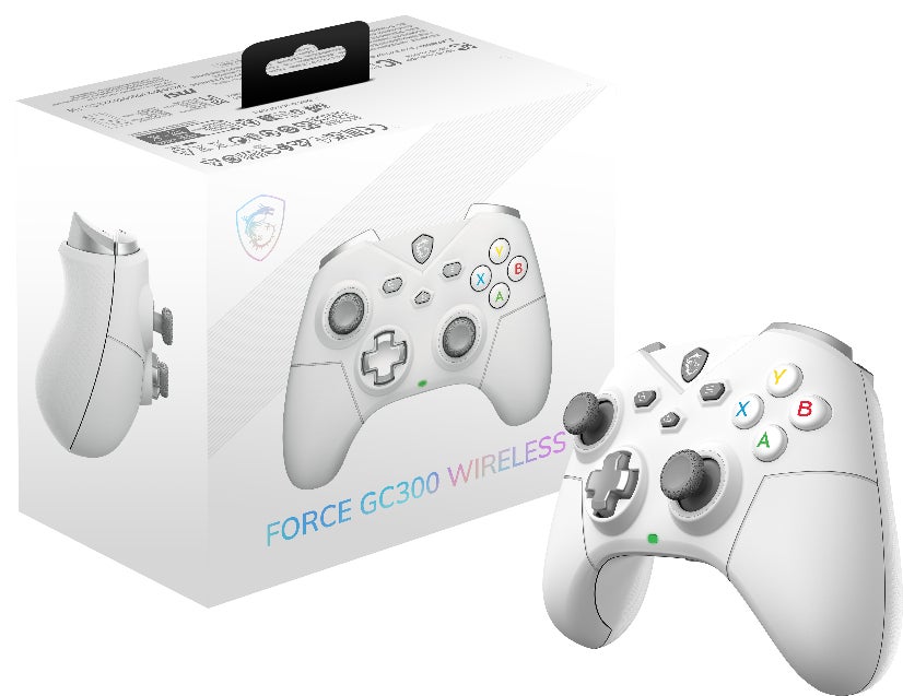 MSIより有線・無線に対応したゲーミングコントローラー「FORCE GC300 WIRELESS WHITE」が発売！ - ゲームウィズ