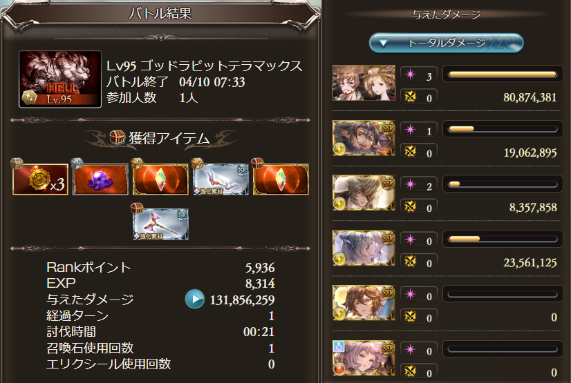 【グラブル】光古戦場95HELL攻略/編成例｜ゴッドラビットテラマックス【グランブルーファンタジー】 - ゲームウィズ