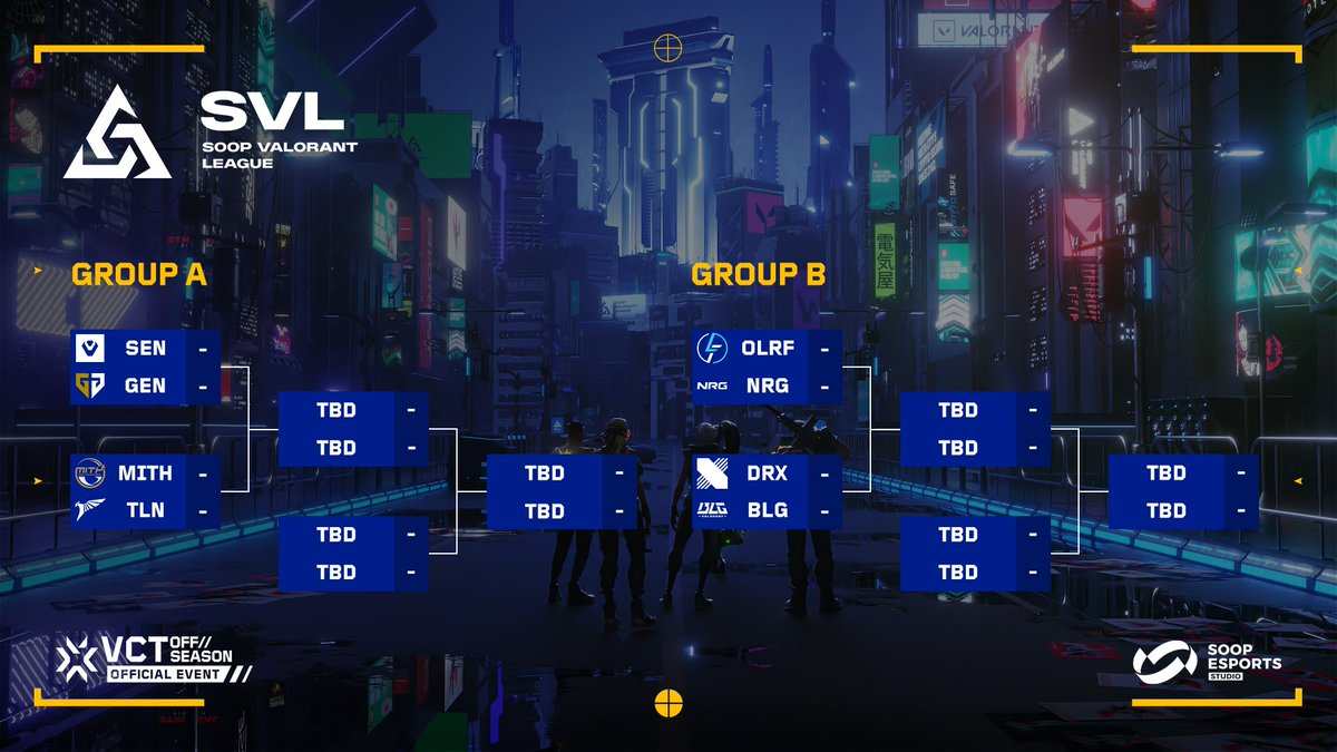 【VALORANT】SOOP VALORANT Leagueのスケジュール・対戦表が発表【ヴァロラント】 - ゲームウィズ