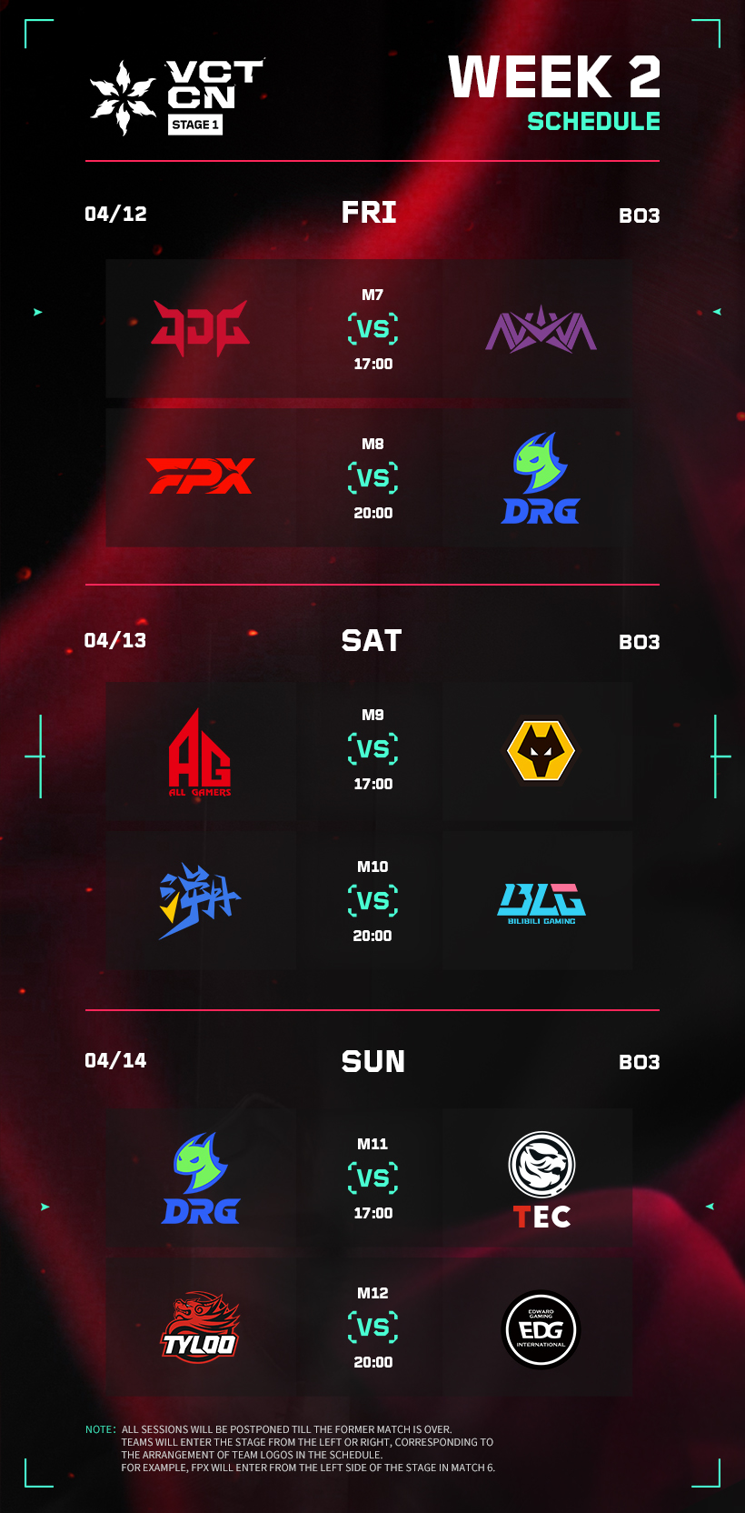 【VALORANT】「VCT CHINA 2024 Regular Season Stage1」の試合組み合わせが発表【ヴァロラント ...